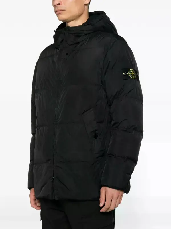 Stone Island Compass-patch Quilted Jacket