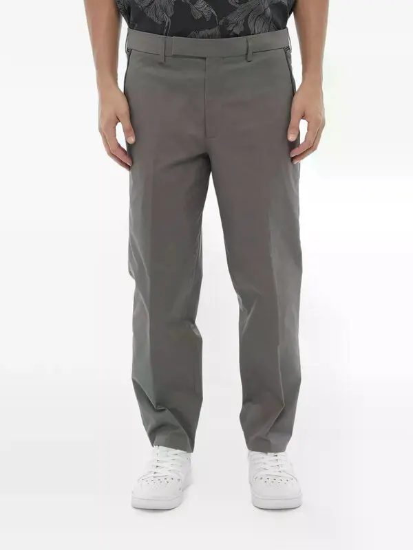 Neil Barrett Slim-fit Elasticated-cuff Trousers - Grey