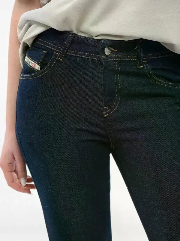 DIESEL® Slandy Super-skinny Jeans With Contrasting Stitch Detailing