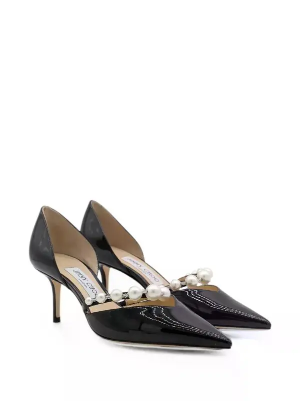 JIMMY CHOO Aurelie Pearl-embellished Pumps - Black
