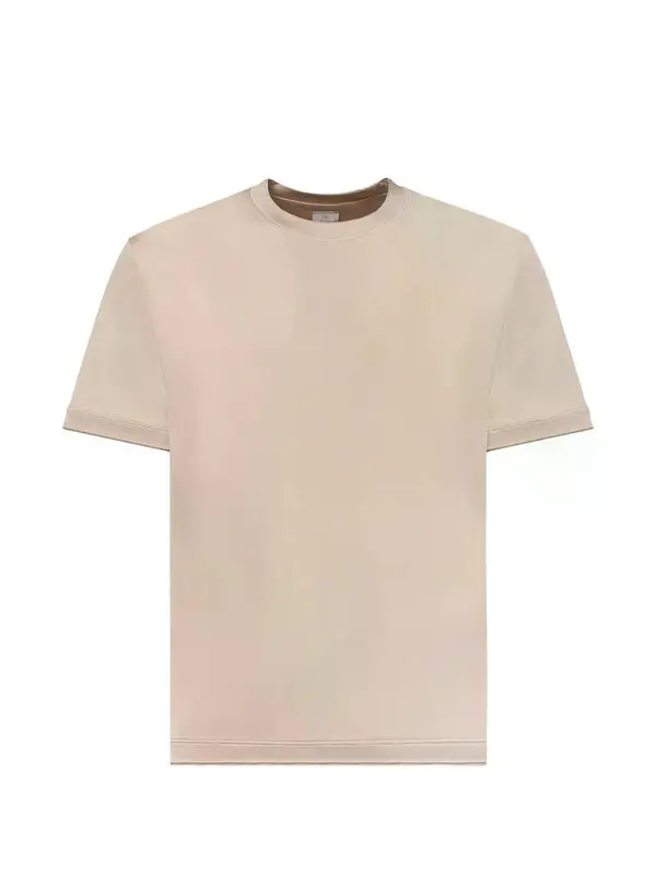 Eleventy Layered-detail Crew-neck T-shirt - Neutrals