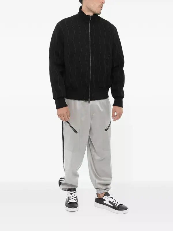 Neil Barrett Embroidered Zip-up Sweatshirt
