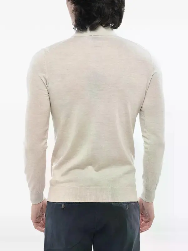 PAOLO PECORA Half-zip Polo-collar Sweater