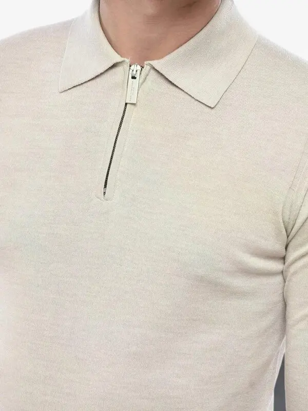 PAOLO PECORA Half-zip Polo-collar Sweater