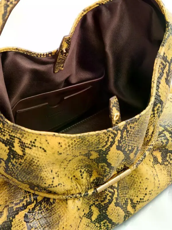 Balmain Sphynx Medium Bag In Python-effect Leather