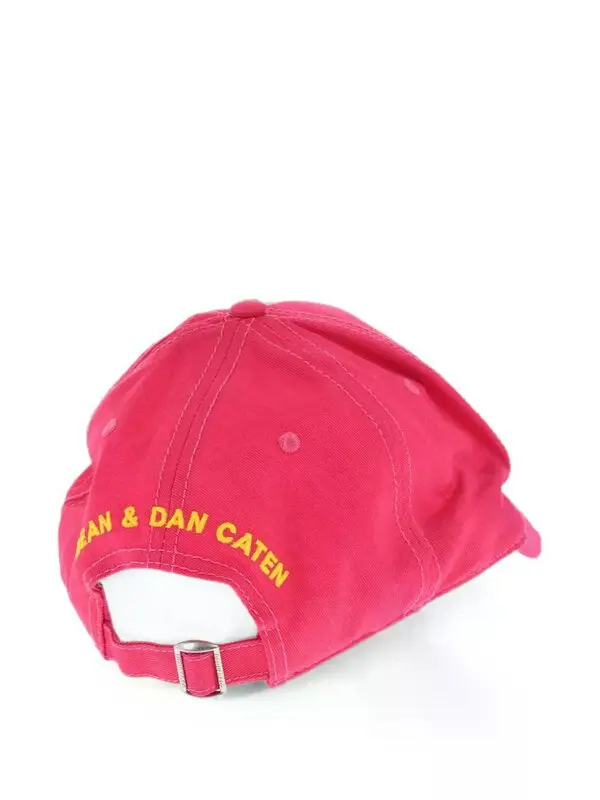 Dsquared2 Logo-embroidered Distressed Baseball Cap