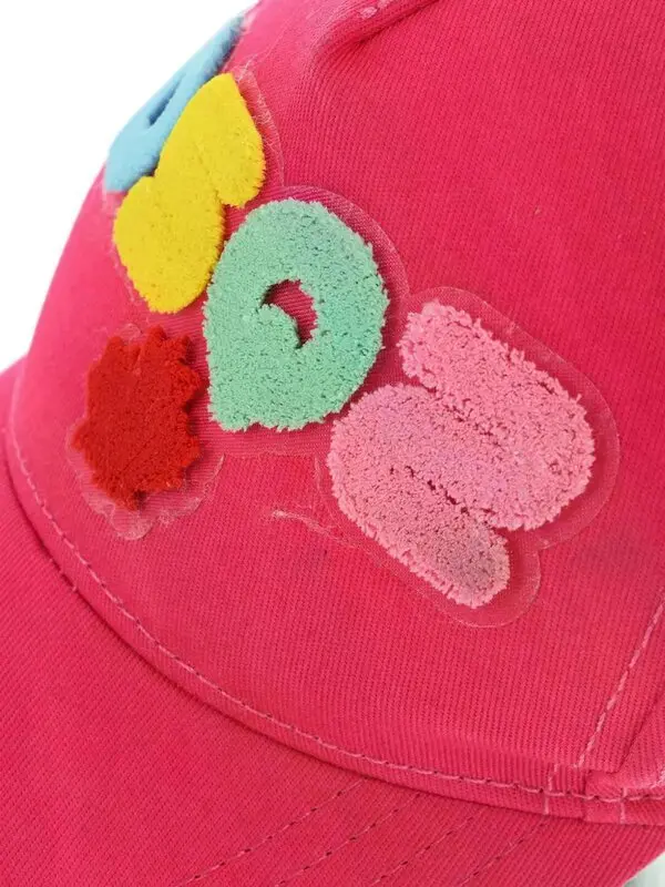 Dsquared2 Logo-embroidered Distressed Baseball Cap