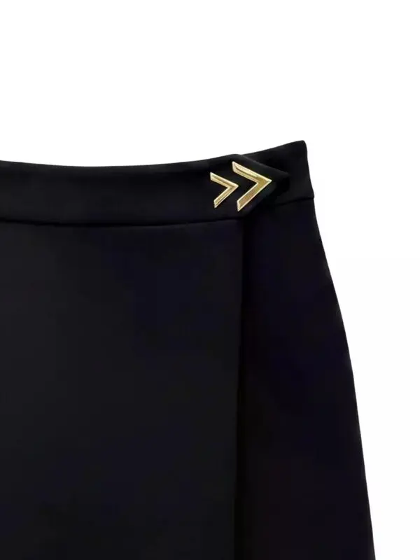 Valentino Garavani Vlogo Detail Wrap Mini Skirt