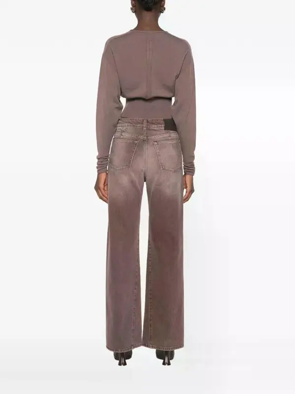 Rick Owens V-neck Cropped Sweater
