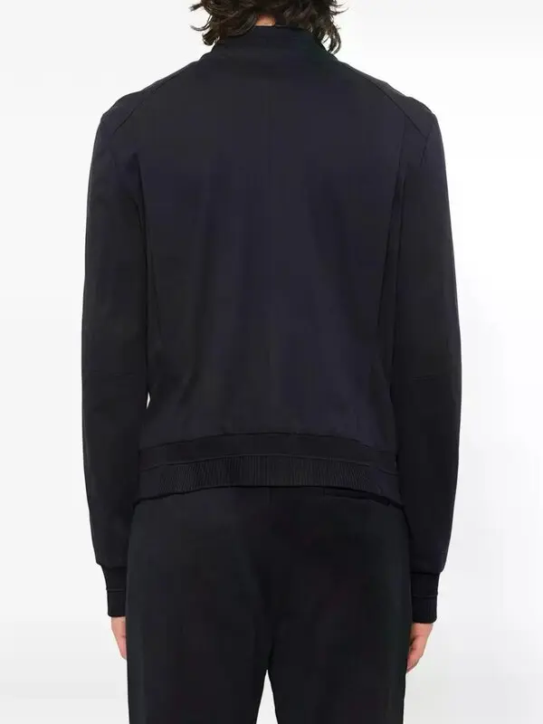 JUUN.J Leather-patch Bomber Jacket