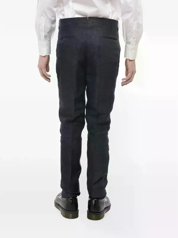 Corneliani Pleated Linen Trousers