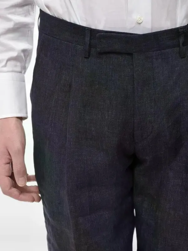 Corneliani Pleated Linen Trousers