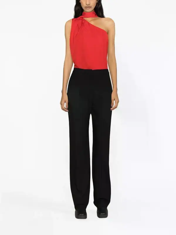 Stella McCartney One-shoulder Neck-strap Blouse - Red