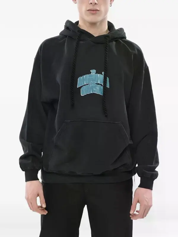 BONSAI Antonia Logo-print Hoodie - Black