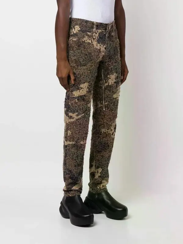 Givenchy Camouflage-print Straight-leg Trousers