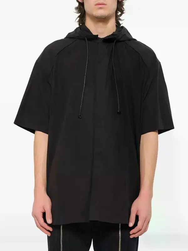 JUUN.J Short-sleeve Hoodie - Black