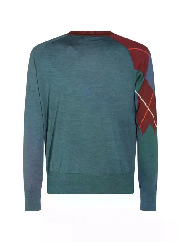 VIVIENNE WESTWOOD Argyle-pattern Orb-embroidered Sweater