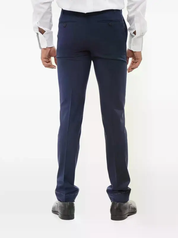Corneliani Jacquard-woven Wool Trousers