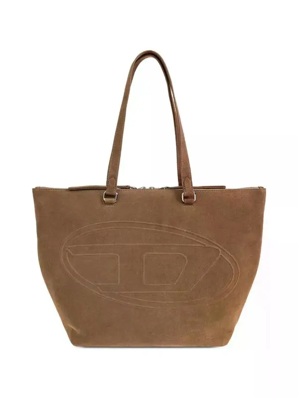 DIESEL® 1dr Dome Debossed-logo Tote Bag - Brown