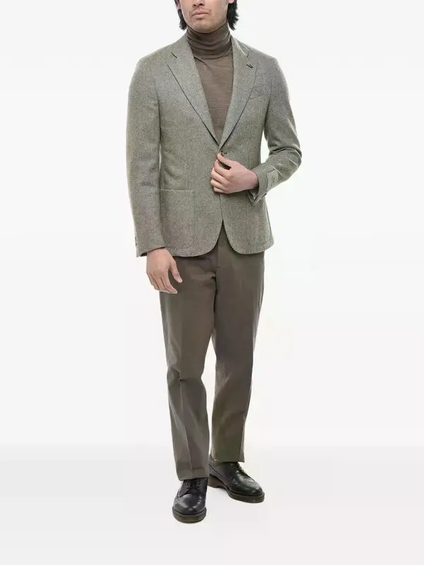 Corneliani Single-breasted Wool-blend Jacket