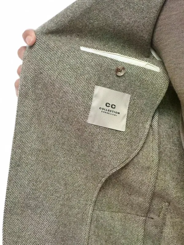 Corneliani Single-breasted Wool-blend Jacket