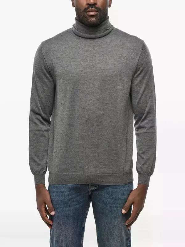 Malo Turtleneck Sweater - Grey