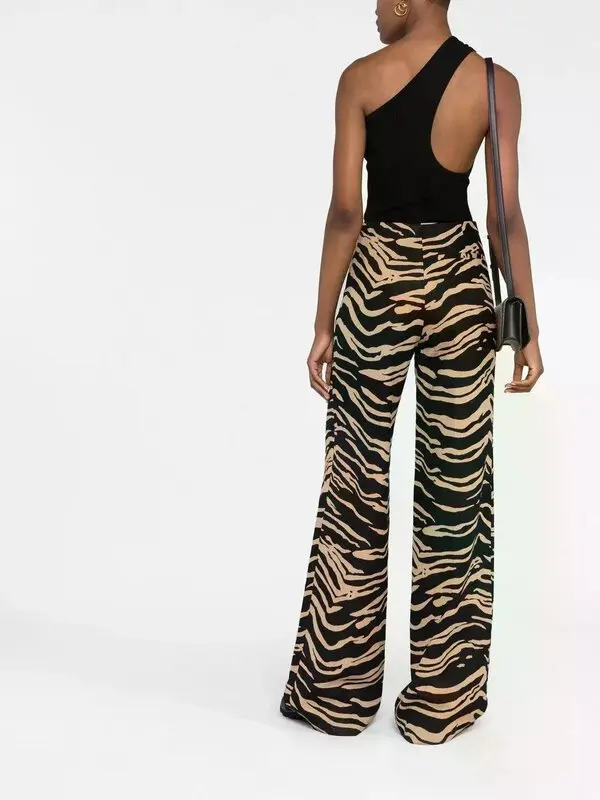 Stella McCartney High-waisted Contrasting Colour Trousers