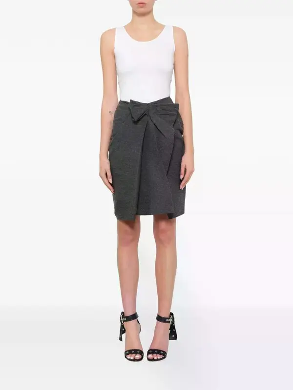 LANVIN Bow-detail Pleated Skirt