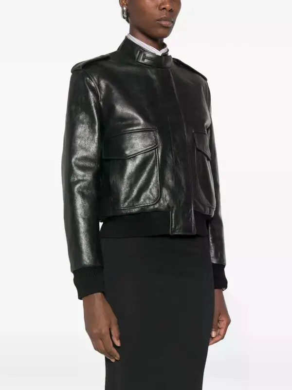 TOM FORD Leather Epaulette Jacket