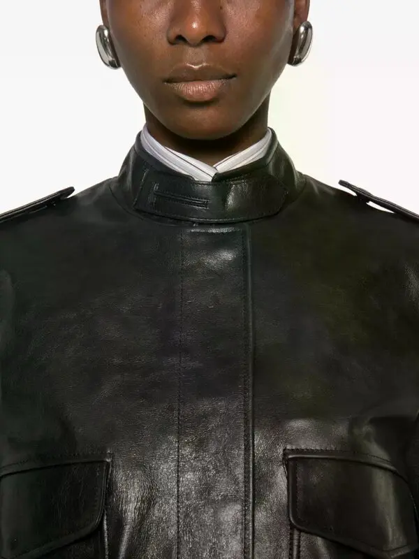 TOM FORD Leather Epaulette Jacket