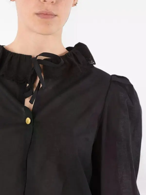 AURORE VAN MILHEM Ruffled-cuff Blouse