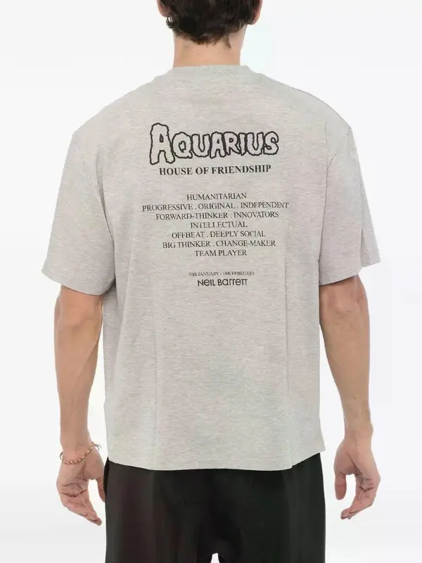 Neil Barrett Logo-print T-shirt - Grey