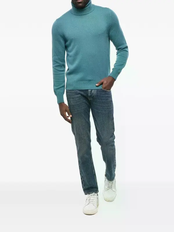 Malo Turtleneck Sweater - Blue