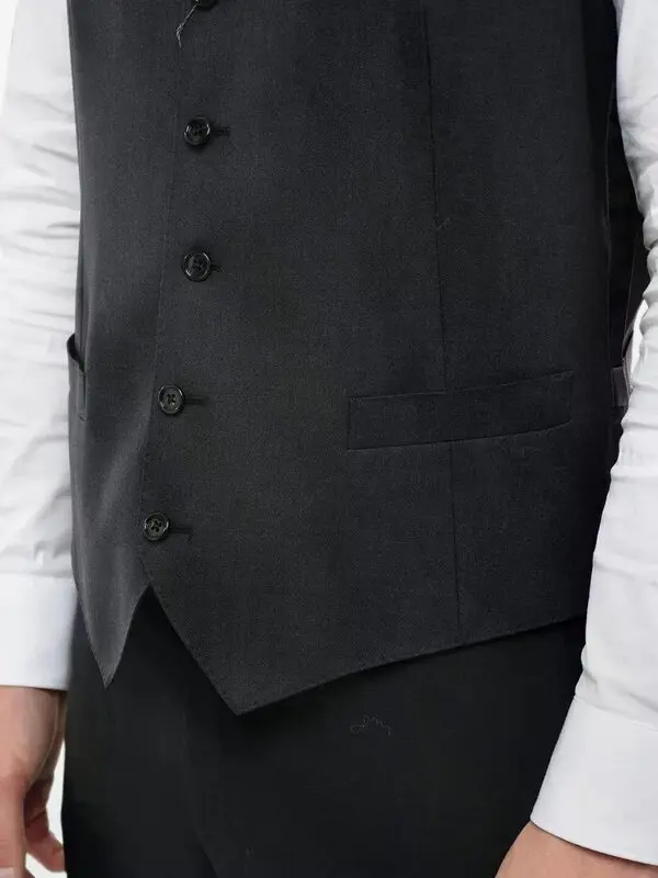 Corneliani Single-breasted Waistcoat - Grey