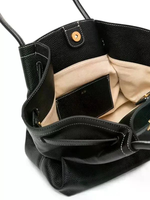 Jw Pei Medium Hana Pebbled-effect Tote Bag - Black