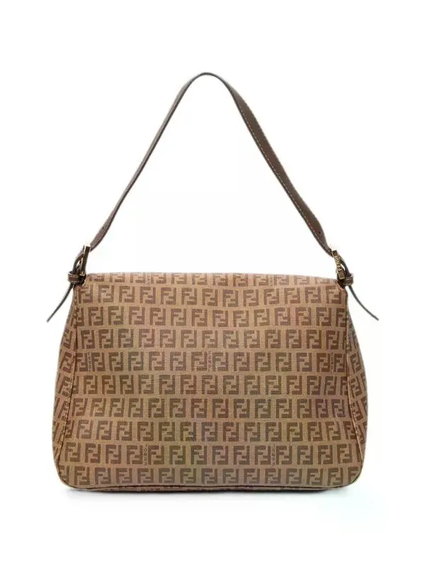 Fendi Mama Forever Ff Logo-plaque Shoulder Bag - Brown