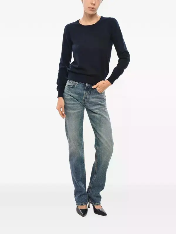 Malo Crew Neck Fine Knit Sweater