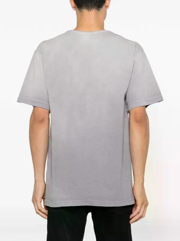 ANTIK DENIM Faded-effect Raw-cut T-shirt