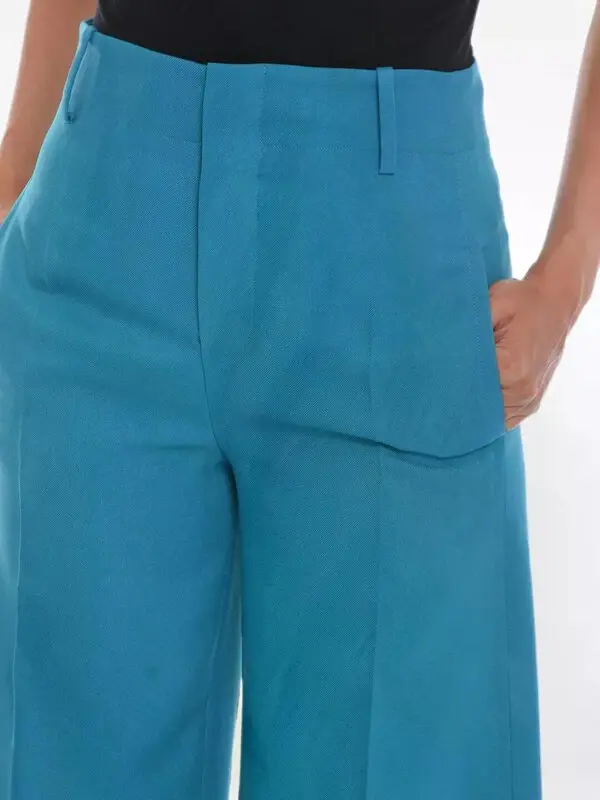 SUPER BLOND Pleated Palazzo Pants