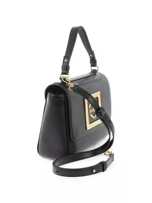Moschino Logo-plaque Two-way Handbag - Black