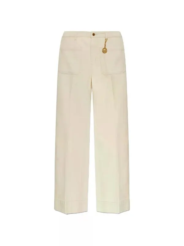 Michael Kors Cotton Flared Trousers