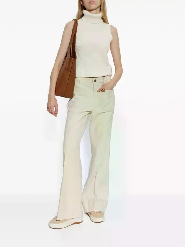 Michael Kors Cotton Flared Trousers