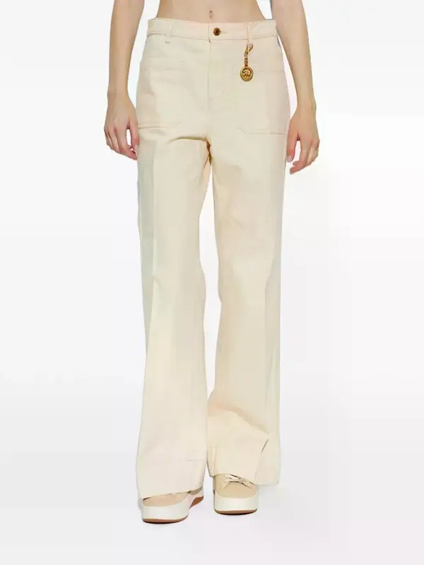 Michael Kors Cotton Flared Trousers