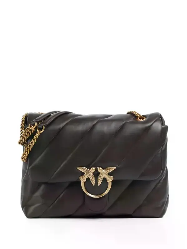 Pinko Large Love Puff Quilted Shoulder Bag - Brown