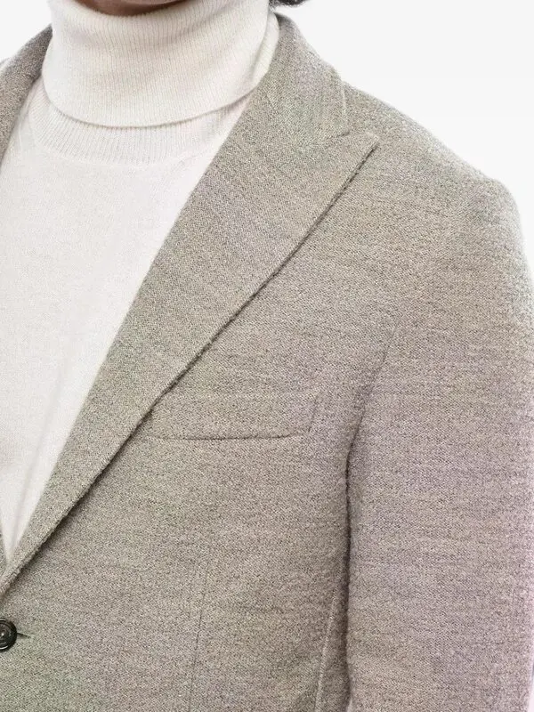 PAOLO PECORA Bouclé Patch-pocket Blazer