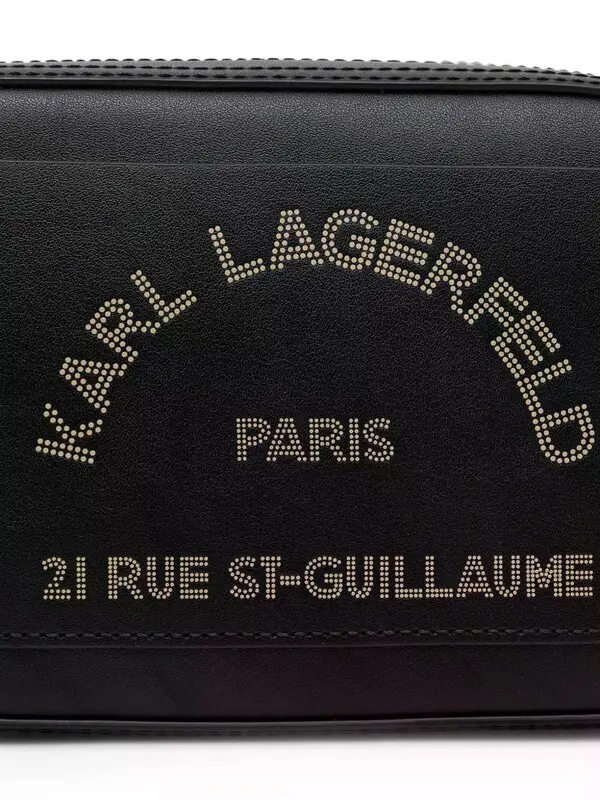 Karl Lagerfeld Logo-stud Shoulder Bag