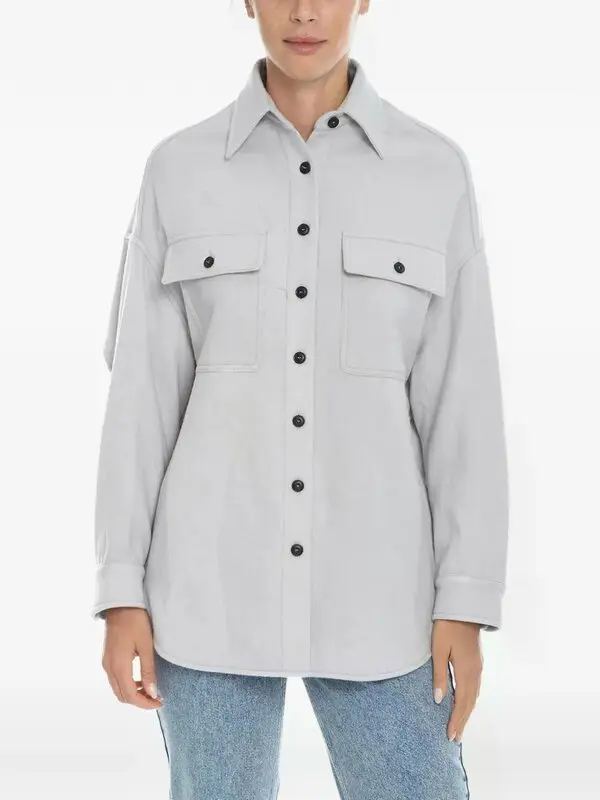 Destin Flap-pocket Overshirt - Grey