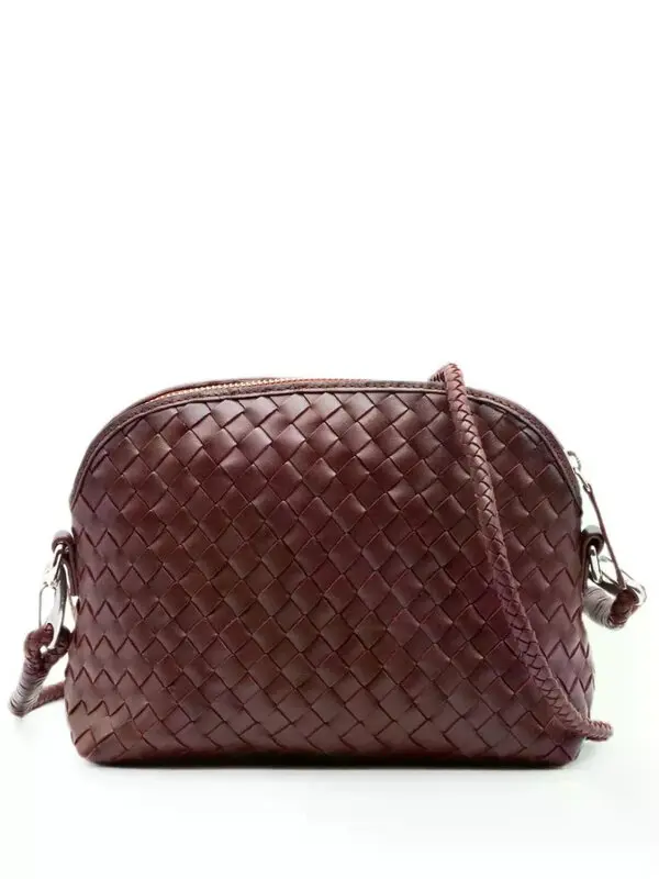 Dragon Diffusion Chunky Fellini Woven Leather Shoulder Bag - Red