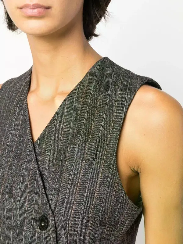 Stella McCartney Double-breasted Pinstripe Minidress