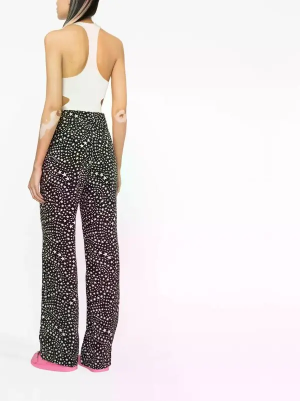 Stella McCartney Star-print Silk Trousers